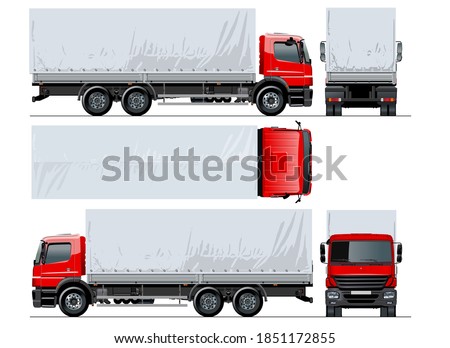 Truck Side View Drawing | Free download on ClipArtMag