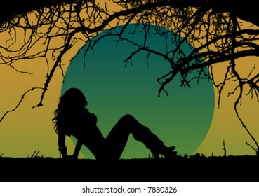 1,896 Woman under moon Images, Stock Photos & Vectors | Shutterstock