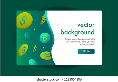 Vector Background Bright Colors Money Theme Stock Vector (Royalty Free ...
