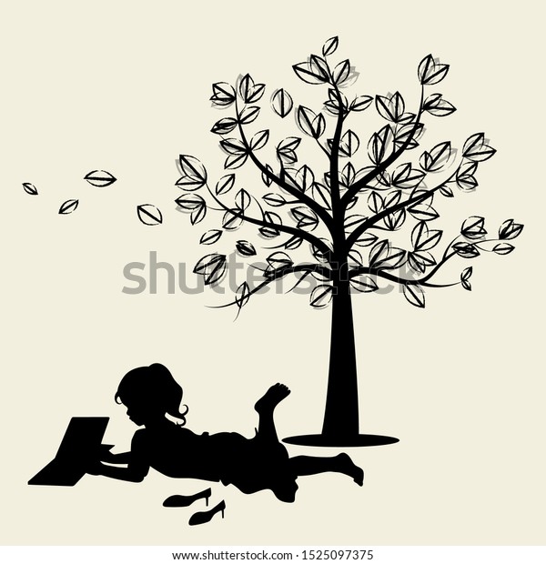 369 imágenes de Reading book under tree silhouette - Imágenes, fotos y ...