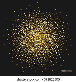 Vector Background Gold Glitter Gold Sparkle Stock Vector (Royalty Free ...