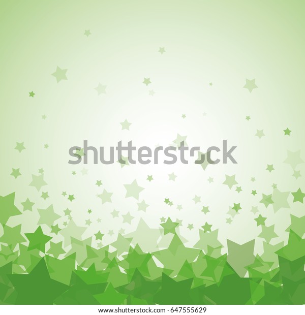 Vector Background Green Stars Stock Vector (Royalty Free) 647555629 ...