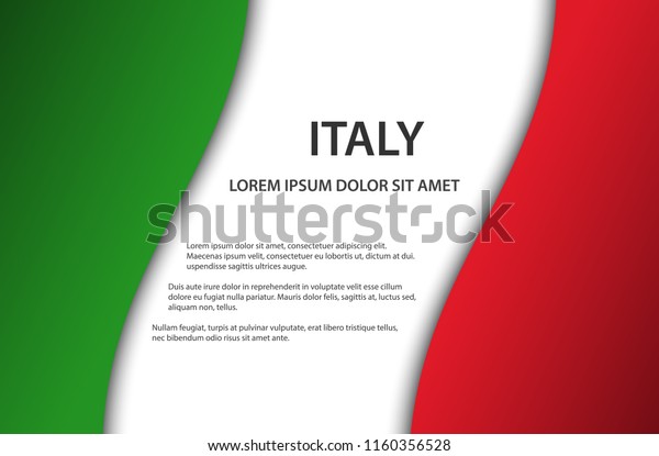Vector Background Italian Flag Free Space: vector de stock (libre de ...