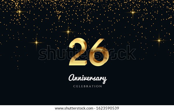 Vector Background On 26year Celebration By Stock Vector (Royalty Free ...