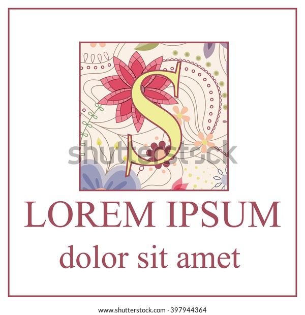 Vector Background S Letter Vintage Stock Vector (Royalty Free ...