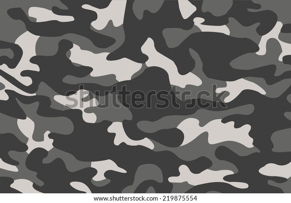Vector Background Soldier Grey Camo Stock Vector (Royalty Free) 219875554