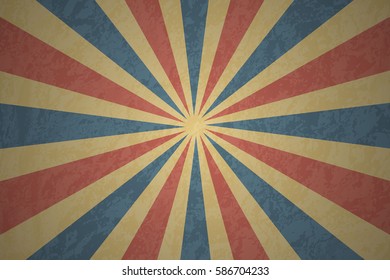 Vector Background Sun Rays Retro Style Stock Vector (Royalty Free ...