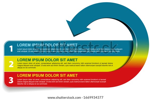 Vector Background Three Recycling Steps Scheme Stock Vector (Royalty ...