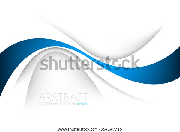 Vector Background White Curve Line Paper Stock Vector (Royalty Free ...