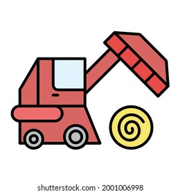 Vector Baler Filled Outline Icon Design Stock Vector (Royalty Free ...