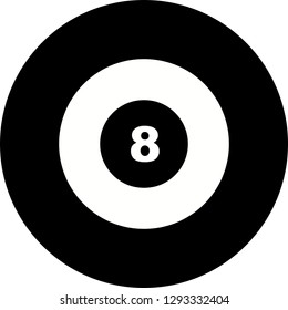 Magic Eight Ball Number Eight Circle: เวกเตอร์สต็อก (ปลอดค่าลิขสิทธิ์ ...