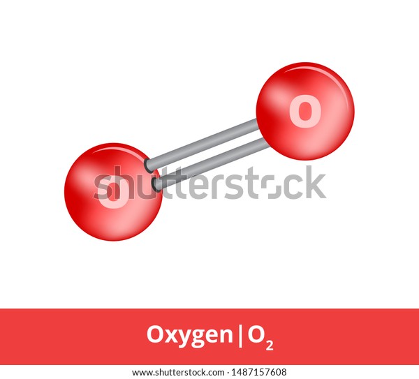 Vector Ballandstick Model Model Chemical Substance Stock Vector ...
