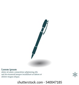 Vector Ballpoint Pen Icon Stock Vector (Royalty Free) 540047185 ...