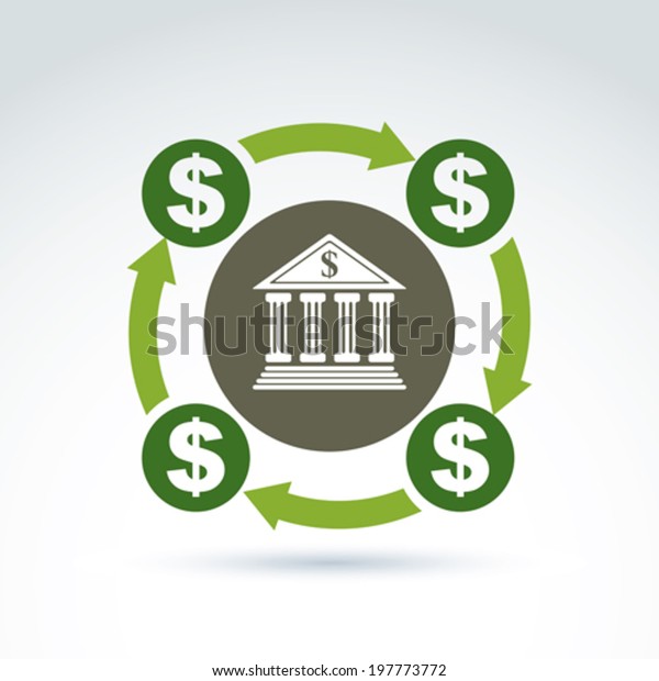 Vector Banking Symbol Financial System Icon: เวกเตอร์สต็อก (ปลอดค่า ...