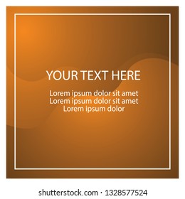 Vector Banner Background Design Brown Color Stock Vector (Royalty Free ...