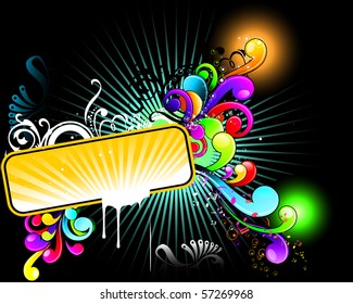 Vector Banner Colors Shape Illustration Stock Vector (Royalty Free ...