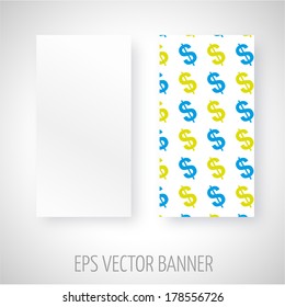 Vector Banner Different Color Dollar Symbol Stock Vector (Royalty Free ...