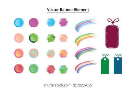 Vector Banner Element Design Template Stock Vector (Royalty Free ...