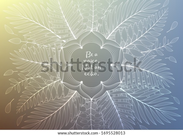 Vector Banner Inspirational Phrase Horizontal Format Stock Vector ...