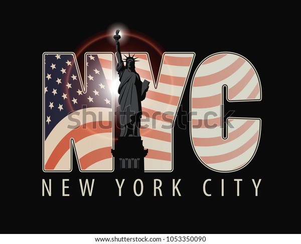 Vector Banner Letters Nyc Image American : image vectorielle de stock ...