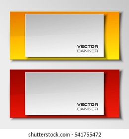 Vector Banner Original Form Two Form Stock Vector (Royalty Free ...