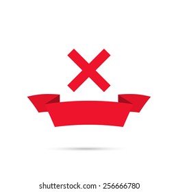 Vector Banners Check Marks Banner Ribbon Stock Vector (Royalty Free ...