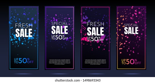 Vector Banners Modern Art Design Element Stock Vector (Royalty Free ...