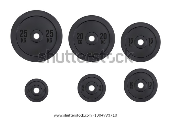 Vector Barbell Plates Gym Equipment 25 Stock Vector (Royalty Free ...