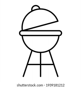 Vector Barbeque Outline Icon Design Stock Vector (Royalty Free ...