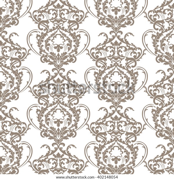 Vector Baroque Floral Lily Damask Ornament Stock Vector (Royalty Free ...
