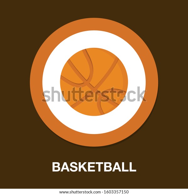 Vector Basket Ball Vector Basketball Isolated Stock Vector (Royalty ...