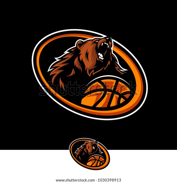 vector of basketball bears icon logo sport