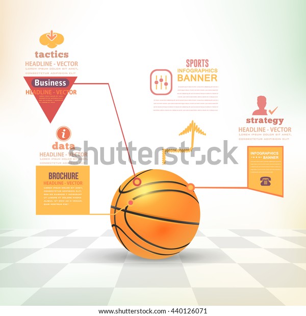Vector Basketball Concept Infographics Stock Vector (Royalty Free ...