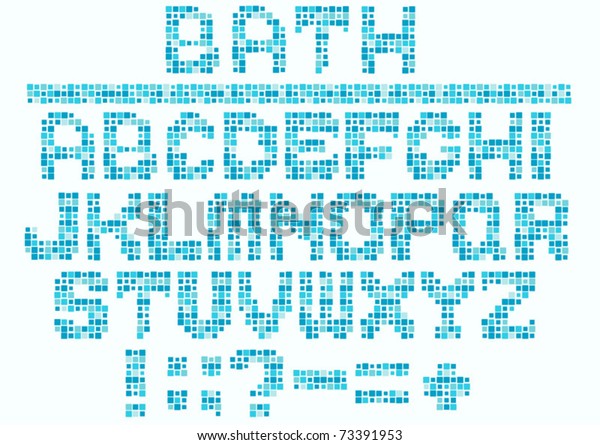 Vector Bath Alphabet Stock Vector (Royalty Free) 73391953 | Shutterstock