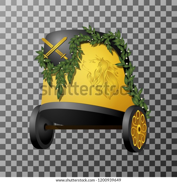 Vector Beautiful Chariot Object Isolated On Stock Vector (Royalty Free ...