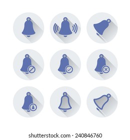 Vector Bell Icons Symbols Set Stock Vector (Royalty Free) 240846760 ...