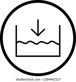 Vector Below Sea Level Icon Stock Vector (Royalty Free) 1284442117 ...