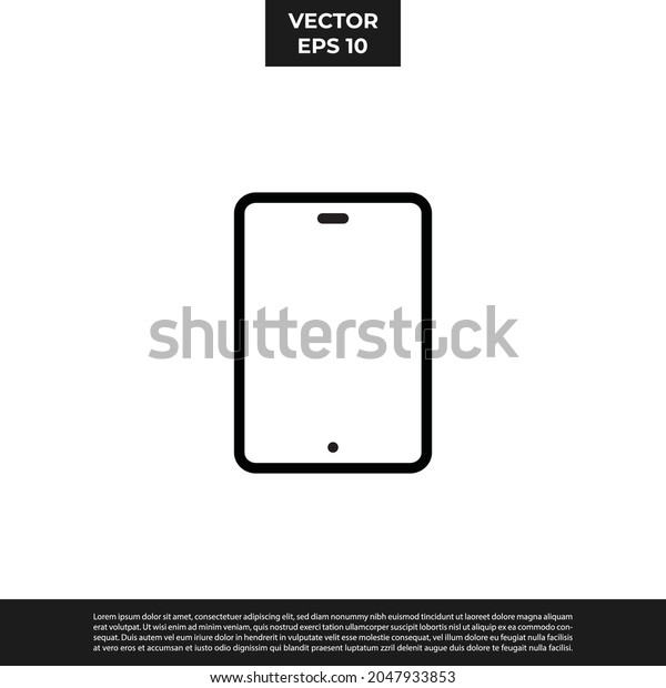 Vector Best Design Handphone Icon Outline Stock Vector (Royalty Free ...