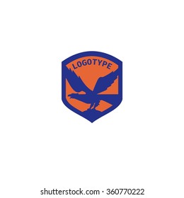 Vector Bird Icon Shield Security Company Stock Vector (Royalty Free ...