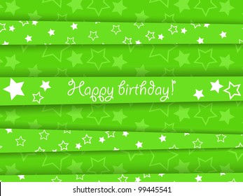 Vector Birthday Card Stars Eps10 Stock Vector (Royalty Free) 99445541 ...