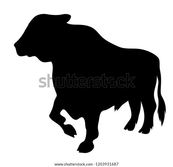 Vector Black Angus Bull Marble Beef Stock Vector (Royalty Free) 1203931687