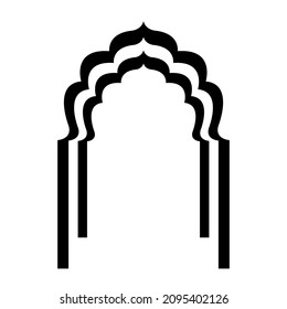 Vector Black Arches On White Background Stock Vector (Royalty Free ...