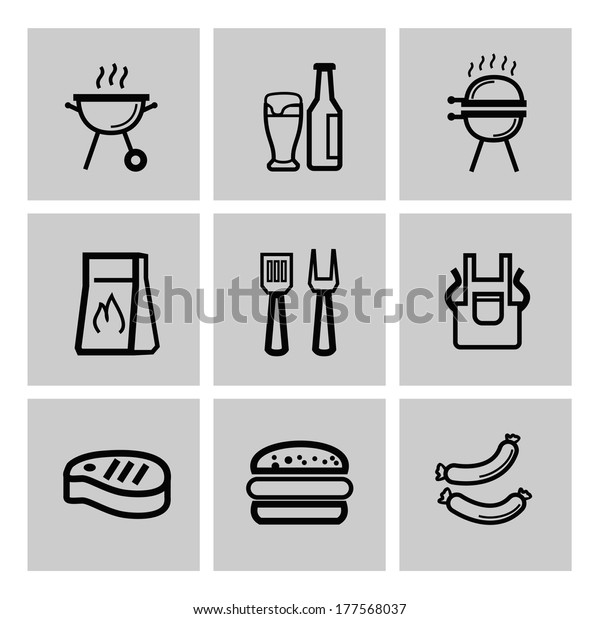 Vector Black Barbecue Icons Set 스톡 벡터(로열티 프리) 177568037 | Shutterstock Vector Black Barbecue Icons Set 스톡 벡터(로열티 프리) 177568037 | Shutterstock