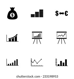 Vector Black Economic Icon Set On Stock Vector (Royalty Free) 233198953 ...