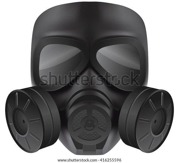 Vector Black Gas Mask Stock Vector (Royalty Free) 416255596 | Shutterstock