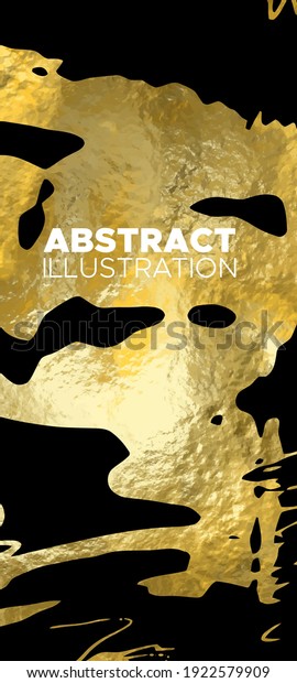 Vector Black Gold Design Templates Brochures Stock Vector (Royalty Free ...