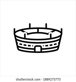 Vector Black Icon Arena Stock Vector (Royalty Free) 1889273773 ...