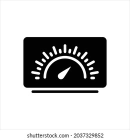 Vector Black Icon Bandwidth Stock Vector (Royalty Free) 2037329852 ...