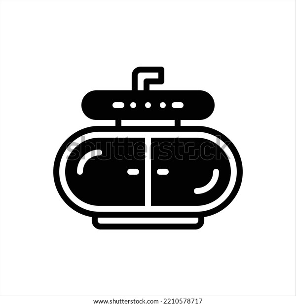 Vector Black Icon Chamber Stock Vector (Royalty Free) 2210578717 ...
