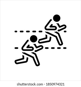 Vector Black Icon Compete Stock Vector (Royalty Free) 1850974321 ...